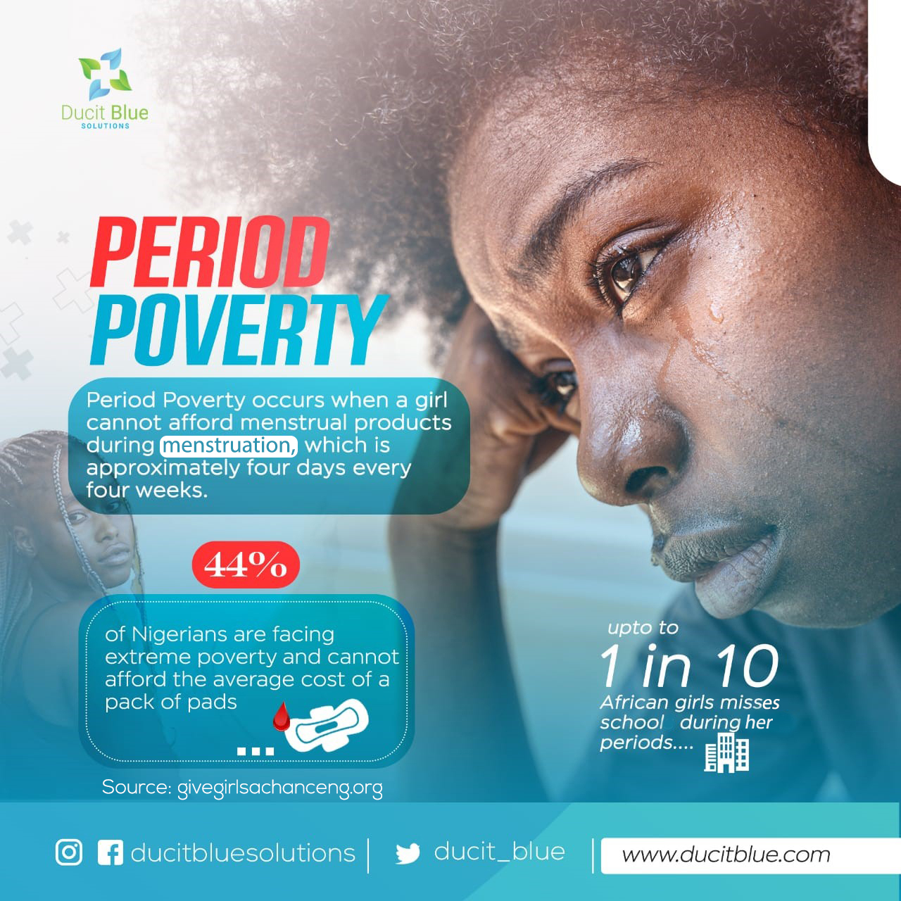 Challenges of Period Poverty among Adolescent Girls