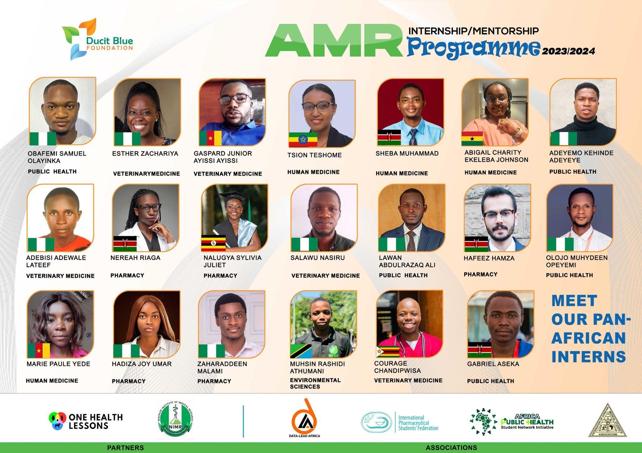 The Ducit Blue Foundation’s 2023/2024 One-Health Antimicrobial Resistance Pan-African Internship ...